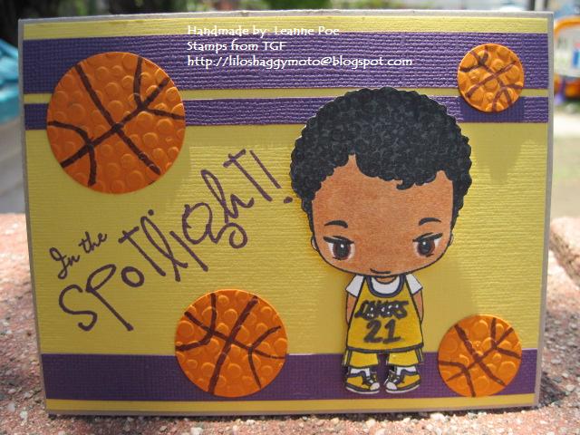 Finding My Groove...: Lakers Themed Birthday Card
