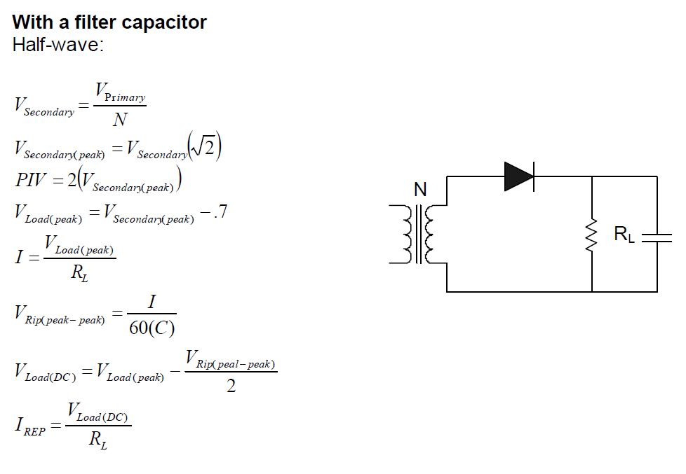 MvM-eXperts: Electronics lab experiments-rectifier equations