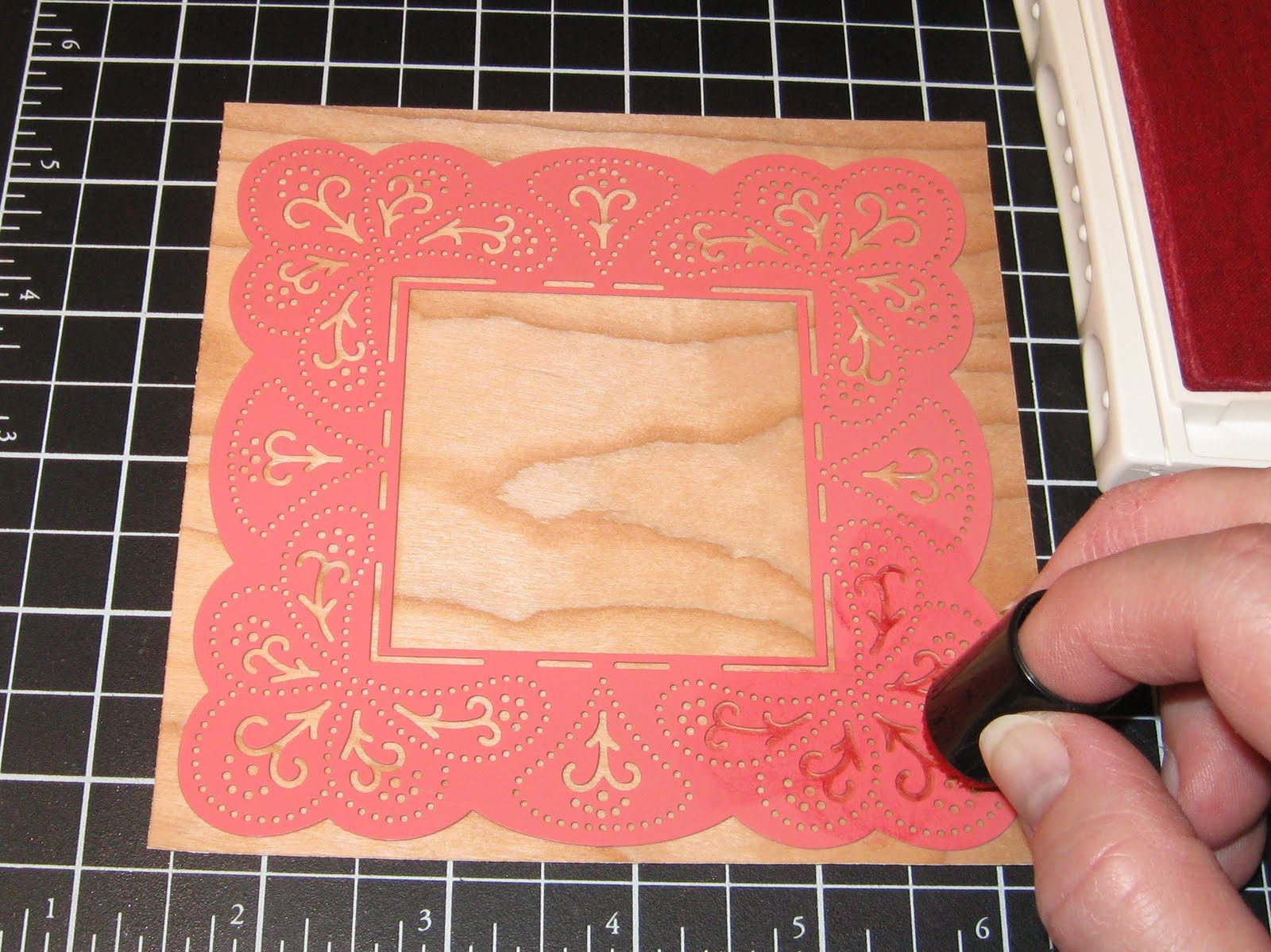 Body, Mind, Spirit, and STAMPS!: Oranare Template plus "Real Wood" Paper!
