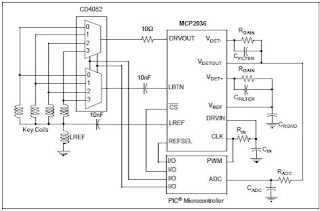 Pic Controller: Inductive Touch Sensing Keyboard Circuit