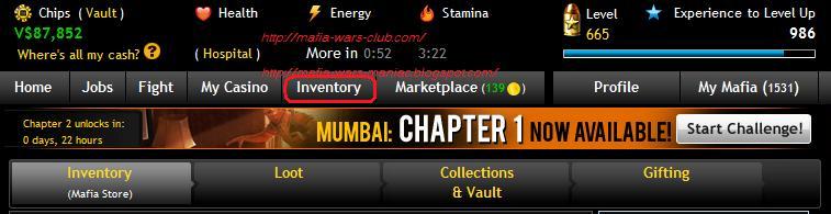 Mafia Wars Maniac: Mafia Wars Inventory VS Gifting
