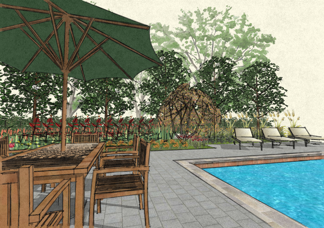 John Denson RLA Landscape Architecture Musings: Pool Garden with Garden ...