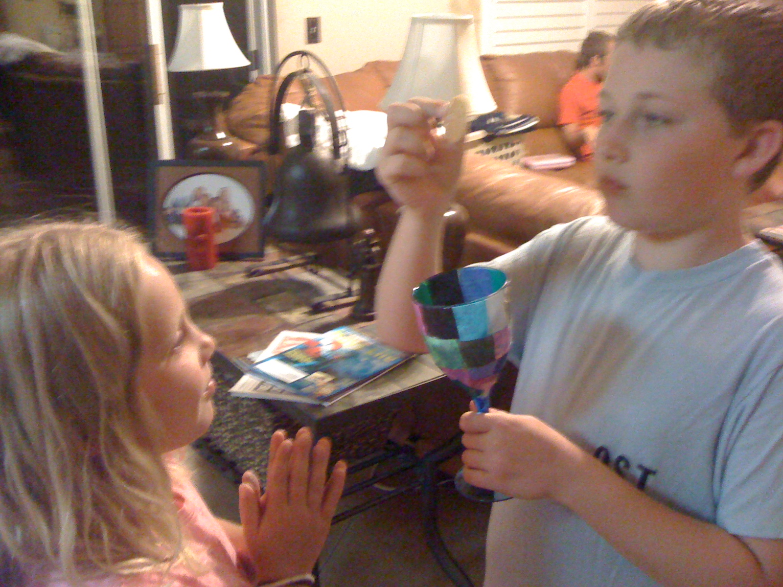 Family At The Foot Of The Cross: Corpus Christi Mosaic Chalice Craft