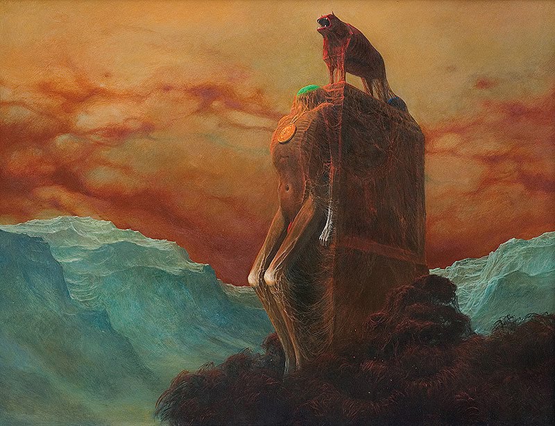 Zdzislaw Beksinski Gallery: Paintings of Beksiński from 1974