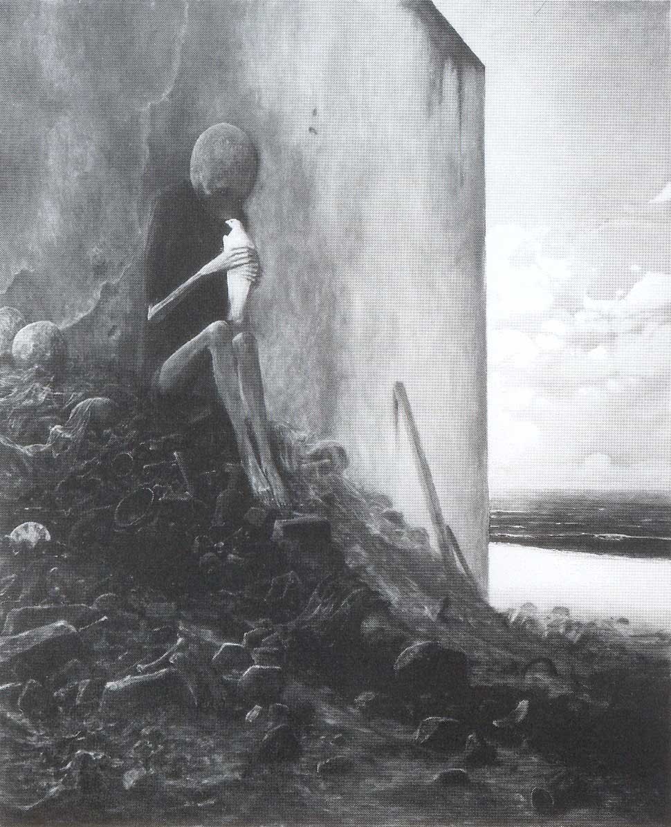 Zdzislaw Beksinski Gallery: Paintings of Beksiński from 1974