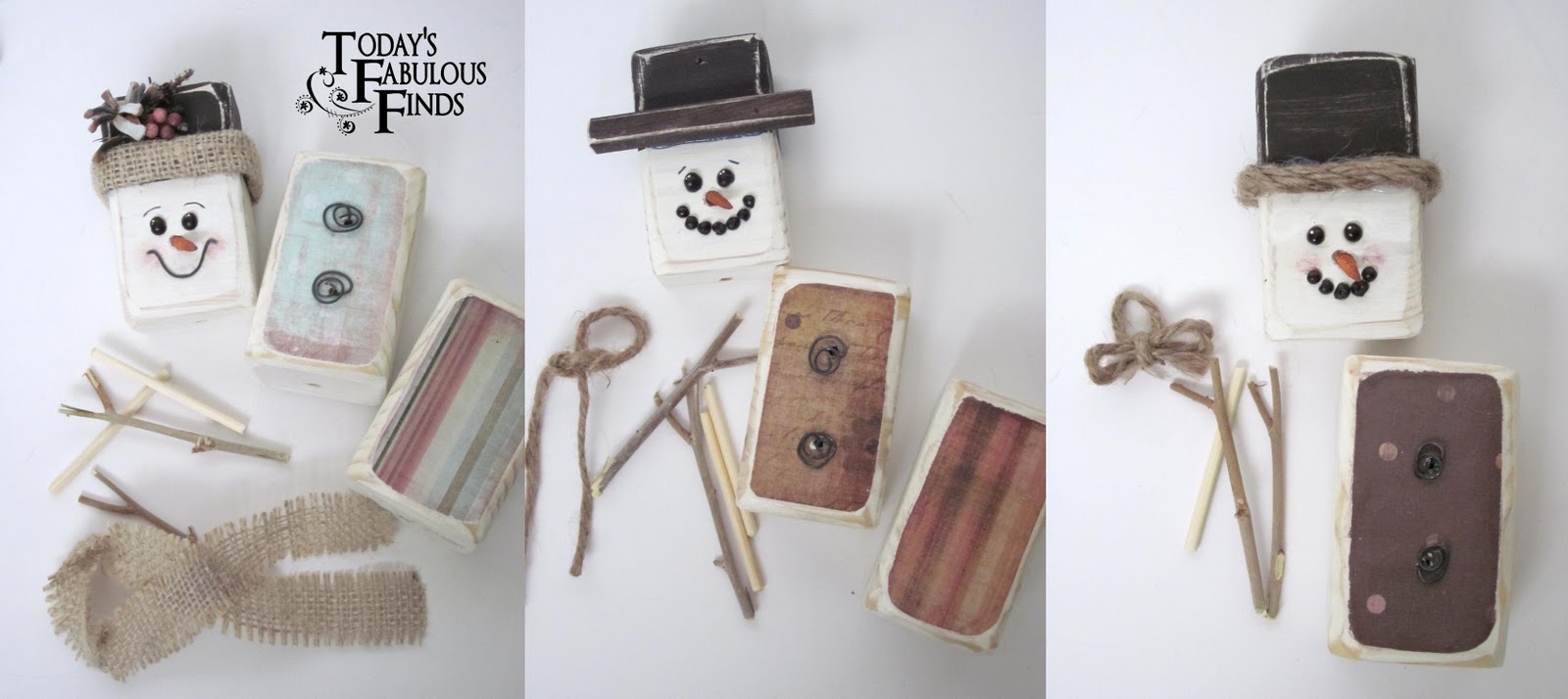 Today's Fabulous Finds: 2x4 Snowman Family
