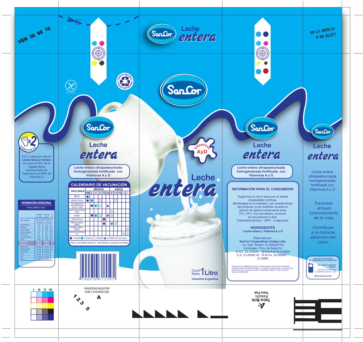 Gustavo Kesuani: Pack de leche entera SanCor