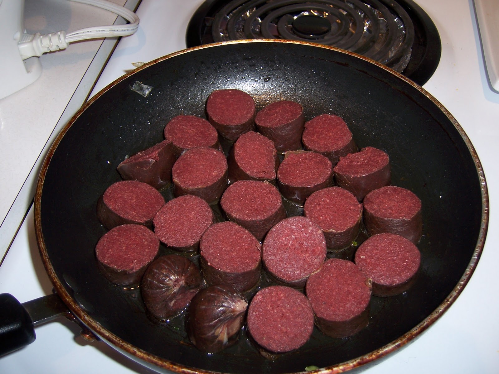 Outside of a Dog: Blood Pudding and Spinach, Feta, and Barley Salad