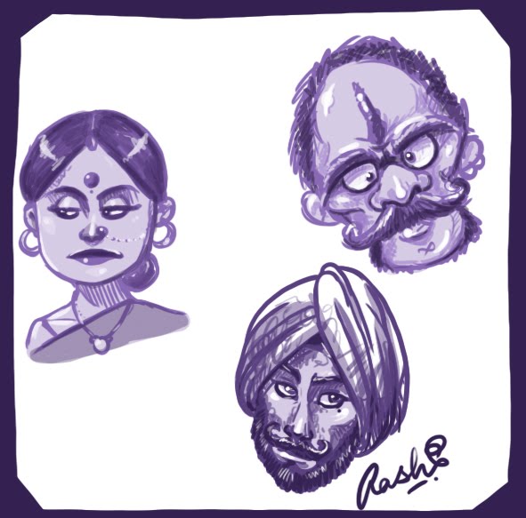 Rashi's Sketchblog: Indian doodles