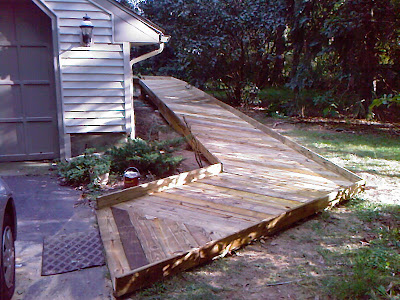 Deck and Wheelchair ramp: How to build Wheelchair ramp?