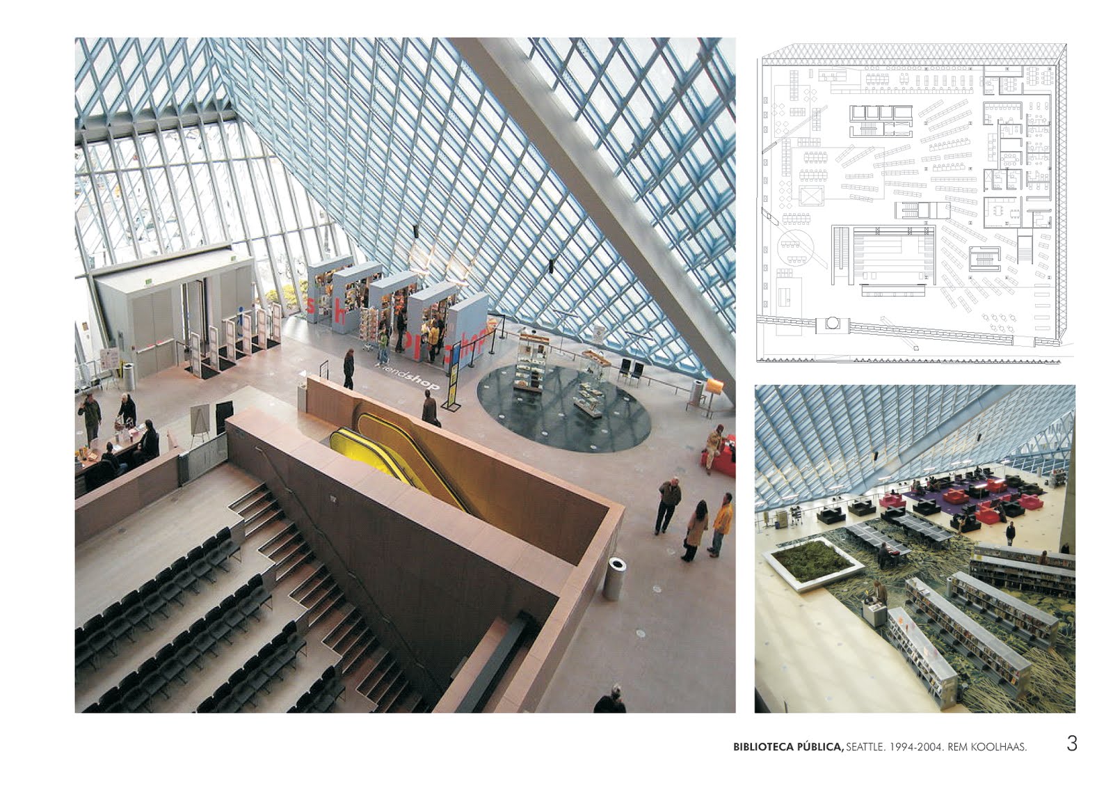Arqbibliotecas: BIBLIOTECA PÚBLICA, SEATTLE. 1994-2004. REM KOOLHAAS.