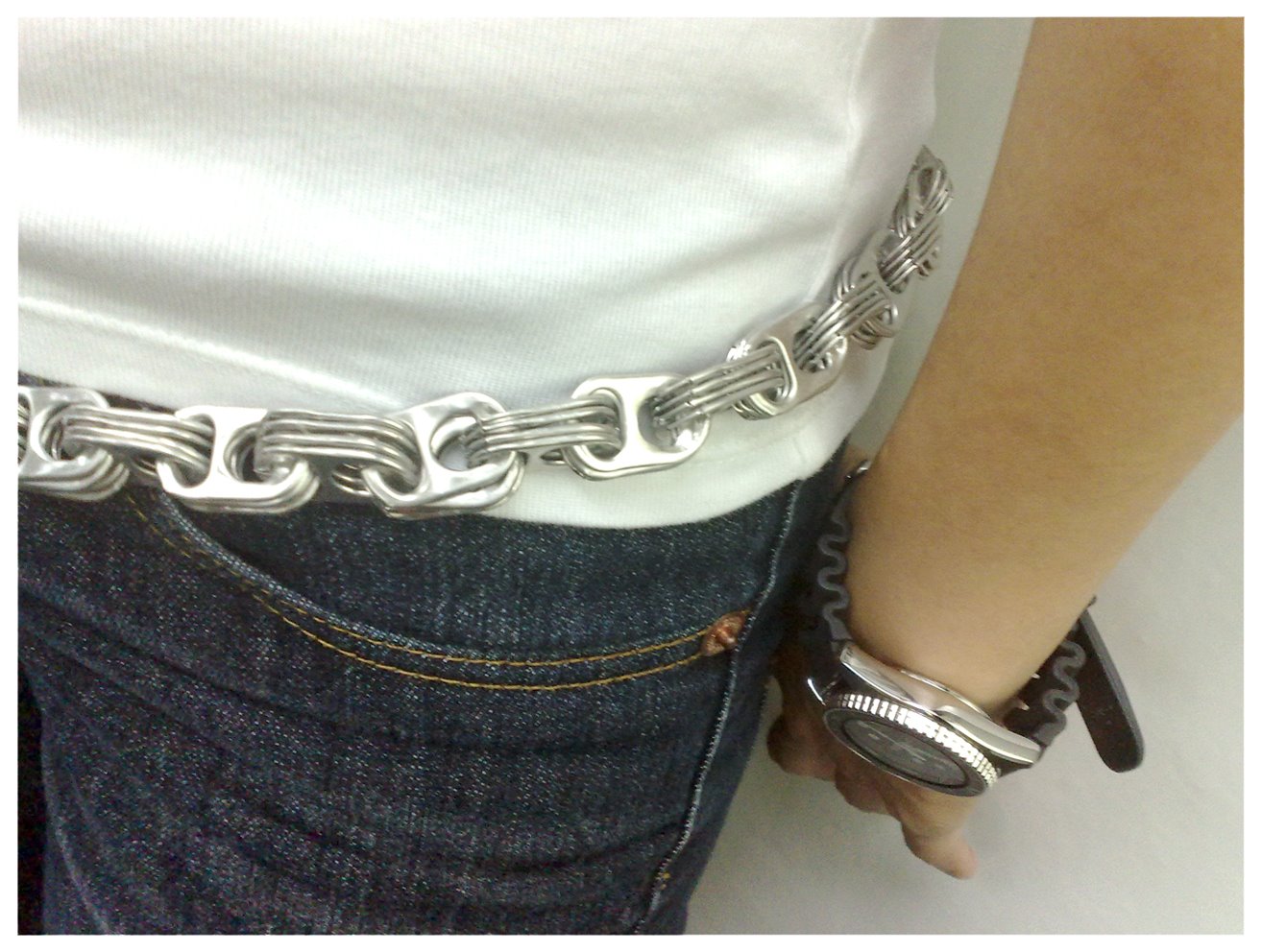 Fidgety Fingers Shop: SODA TAB CHAIN BELT, ADJUSTABLE LENGTH