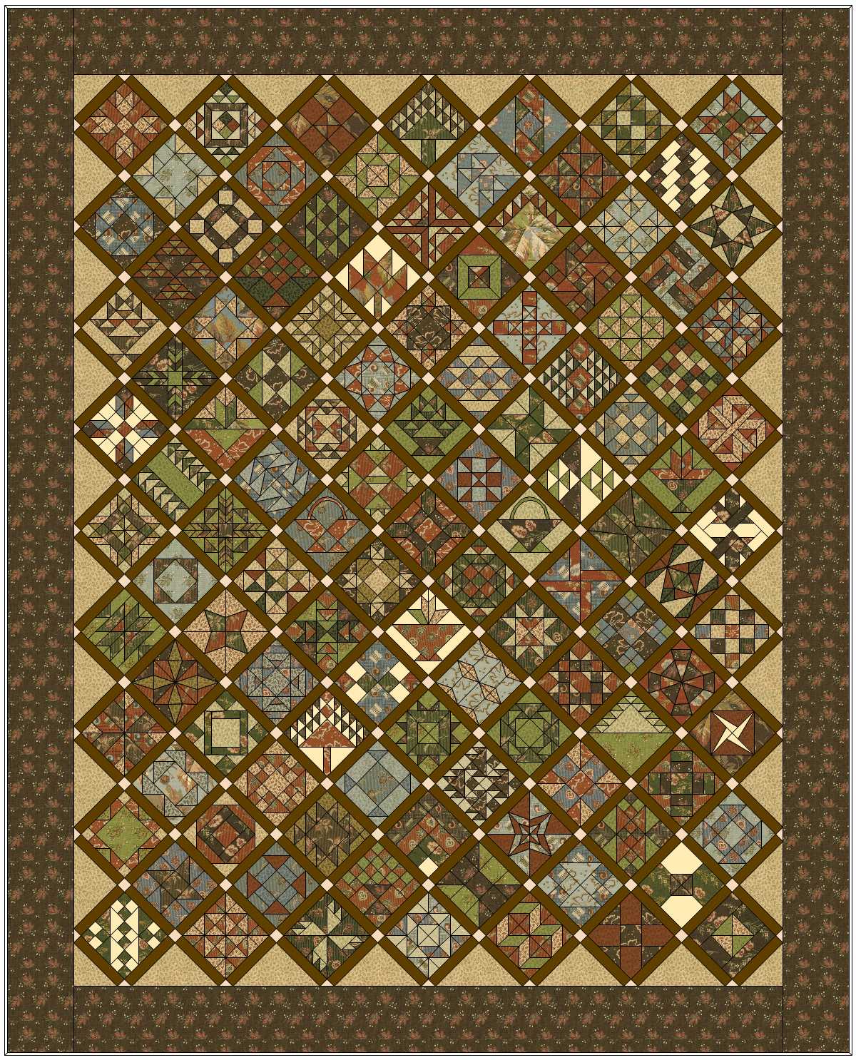 My Beeswax: Farmer's Wife Sampler Quilt layout images