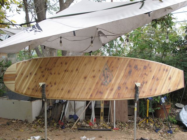 Wooden Surfboards: Troy and his recycled SUP