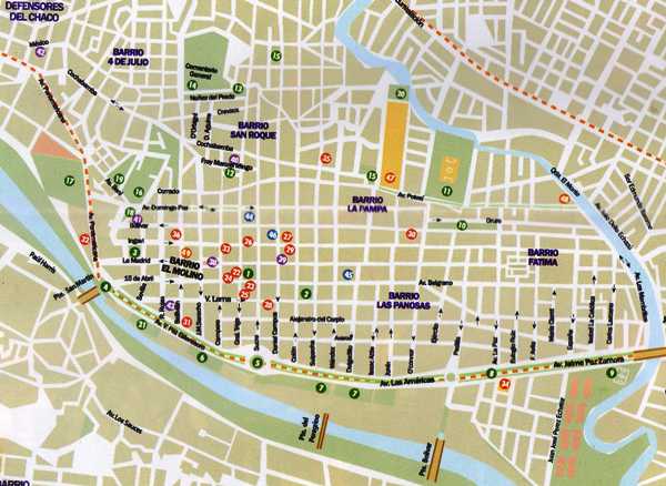 Plano ciudad de Tarija ~ BOLIVIA TRAVEL