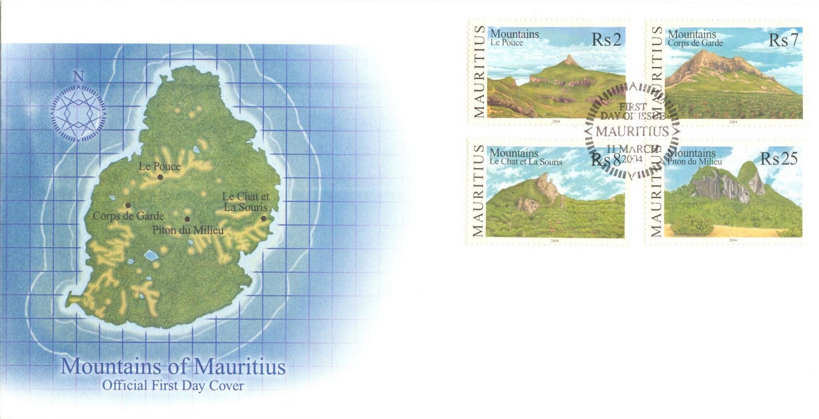 Mauritian Philatelic Blog: Mountains of Mauritius