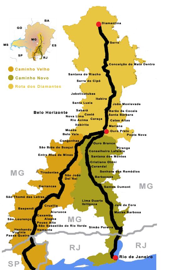 JORNAL PRIMEIRA FONTE: OUROS E DIAMANTES DA ESTRADA REAL