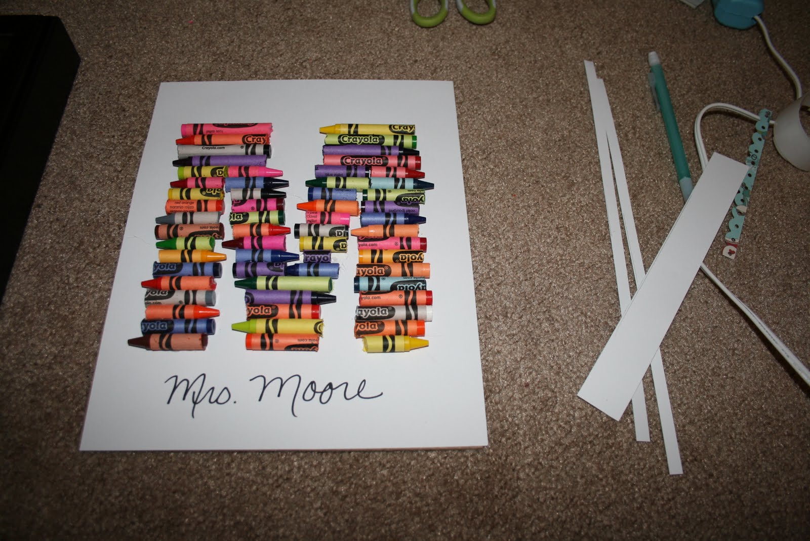 Well, how nice!: Crayon Monogram