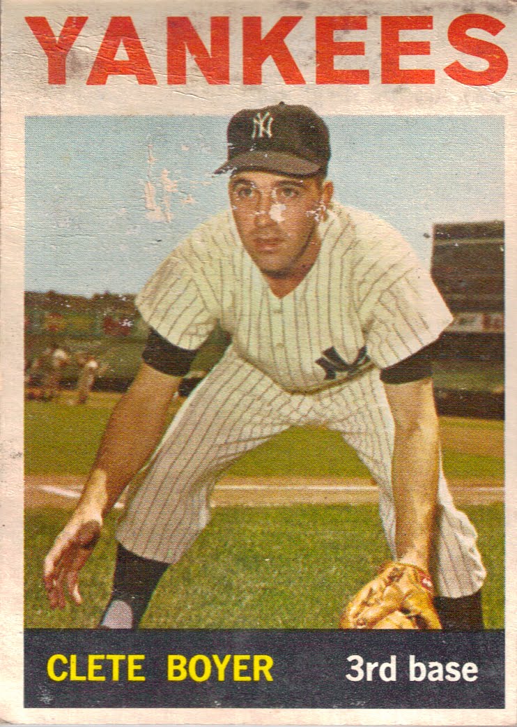 lenNY's Yankees - A Bronx Bombers Blog: Clete Boyer Featured Card of ...