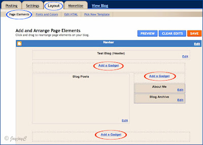 Jacq's Blogger Tips: How to Add Gadgets in Blogger blogspot