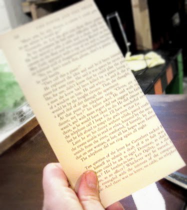 17. Cut some pages and some tissue paper into wide strips. Fold them in ...