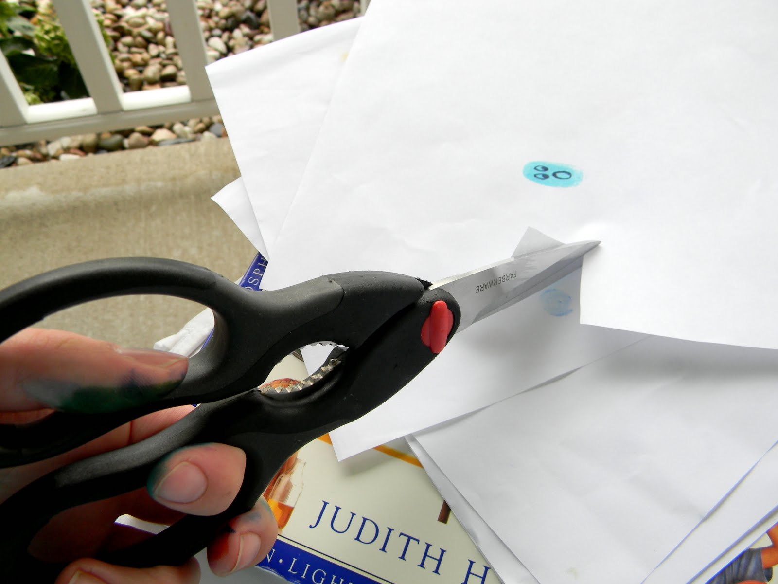 Cut it out like this.