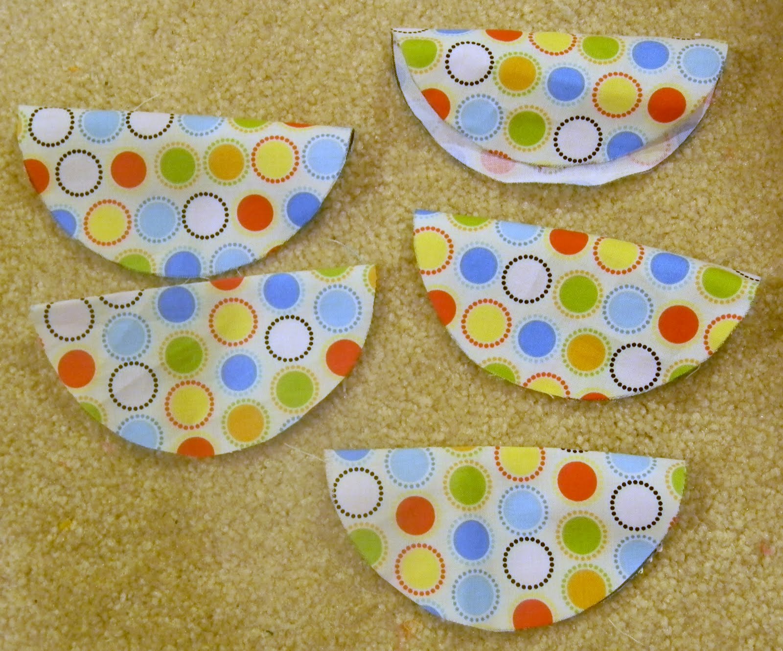 Fold them in half, wrong sides together. They're tacos!