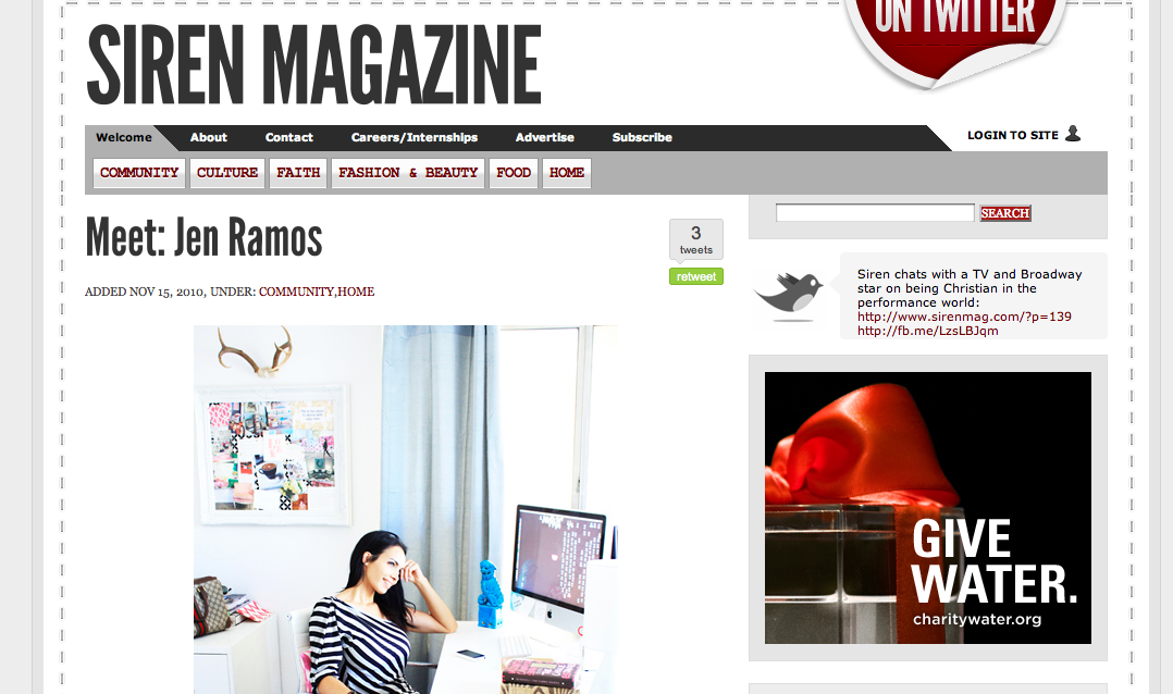 Thank You Siren Magazine.. - Made By Girl