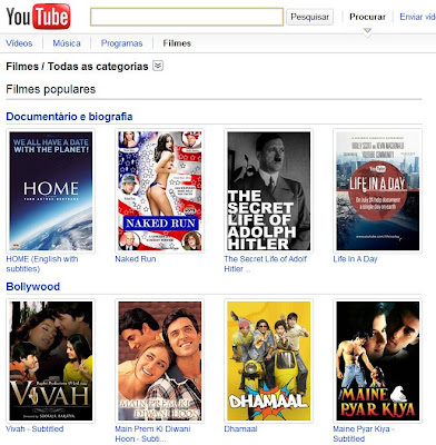 RENBRANT: O YouTube está disponibilizando alguns filmes completos