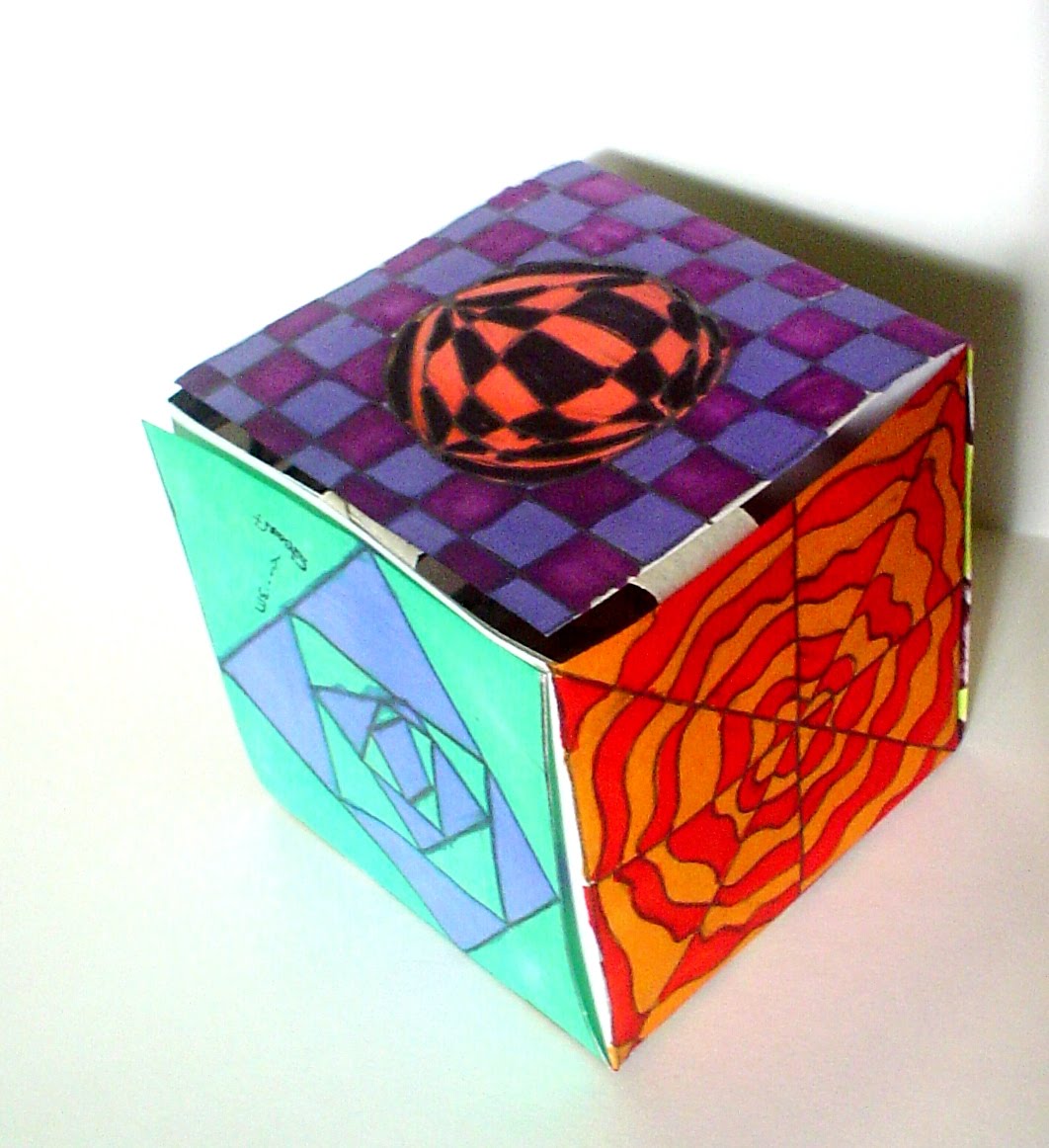 Lessons from the Art Room: Op Art Cubes