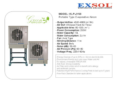 EXSOL. New LIfe. New Technology.: EVAPORATIVE AIRCON: EXSOL'S NEWEST ...
