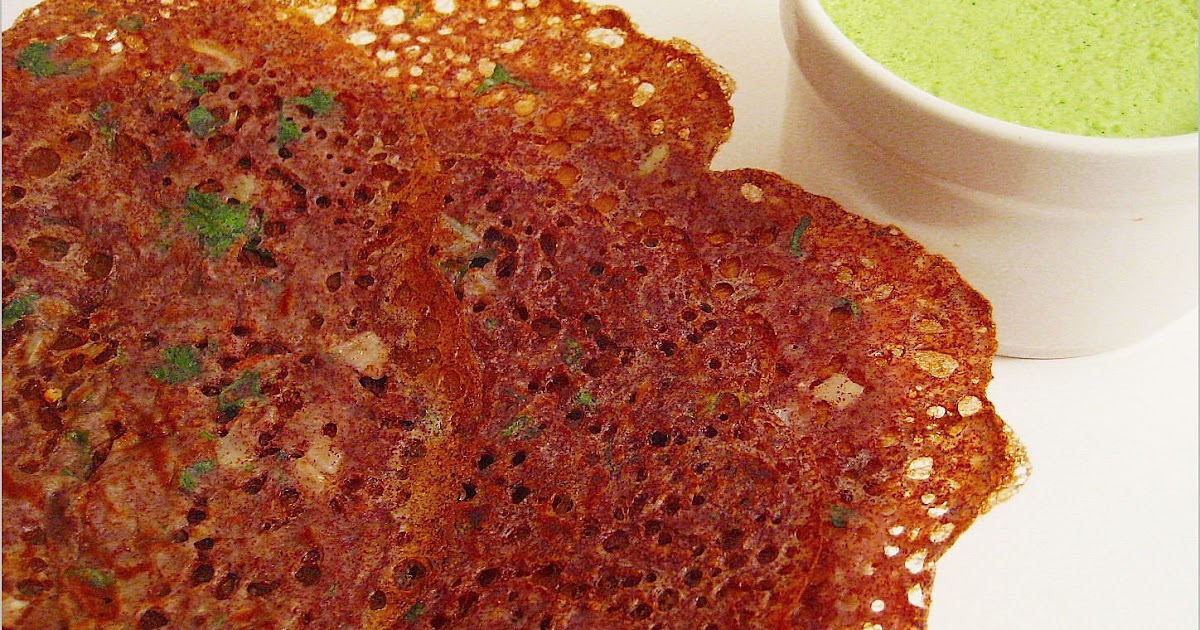 Crispy Paper Thin Ragi Dosa(Finger Millet or Muthari Dosa)