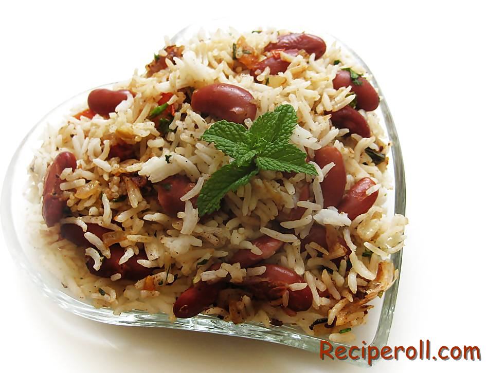 Rajma Rice / Rajma Mint Rice