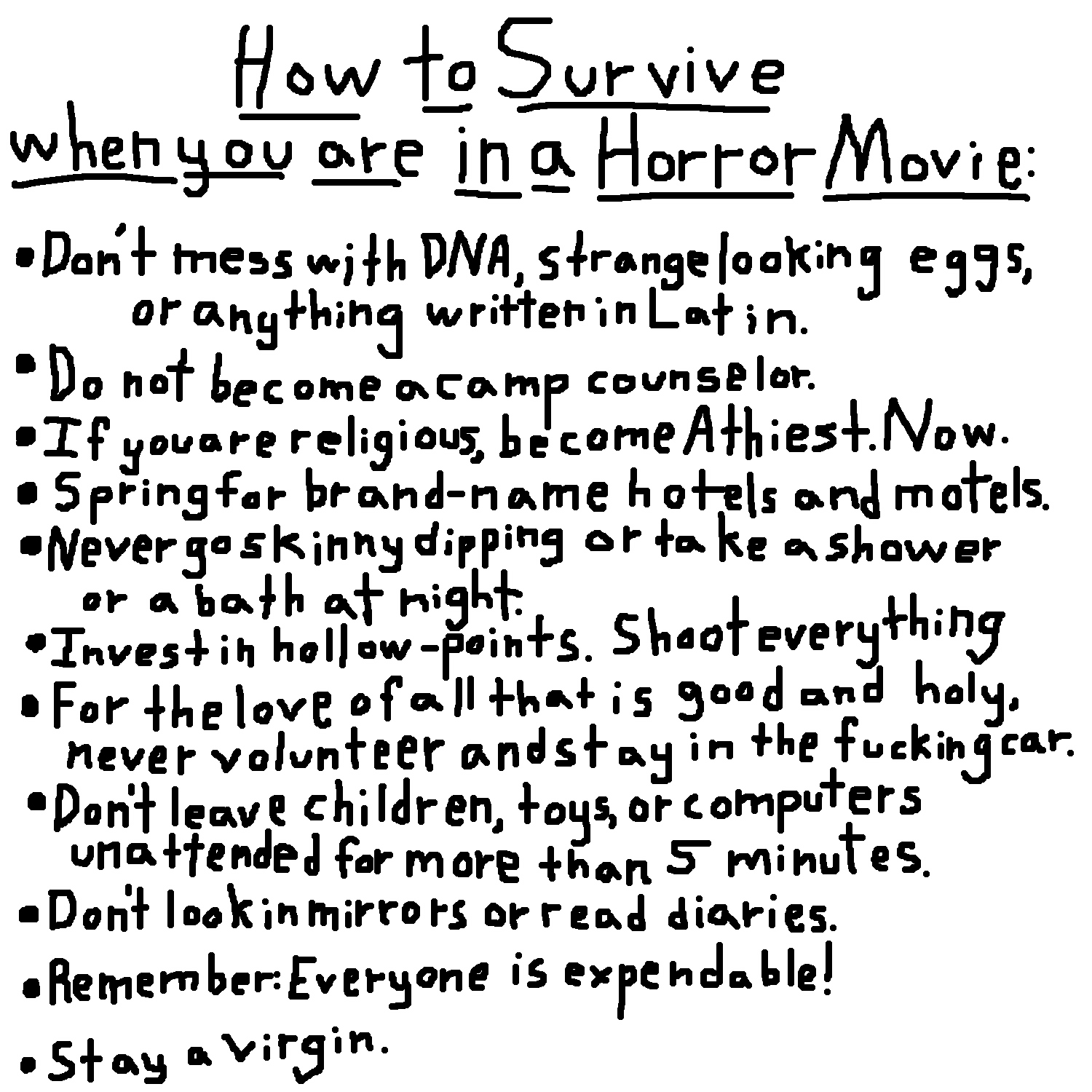 Reuben Bresler: Horror Movie Survival Guide