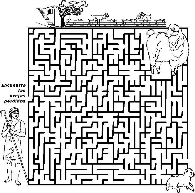 Educar con Jesús: Oveja Perdida. Laberinto