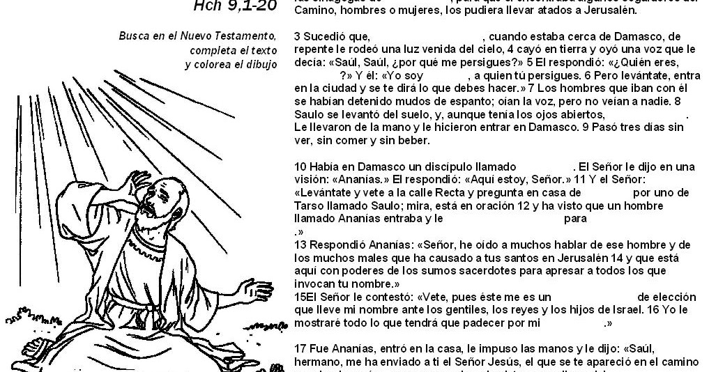 Educar con Jesús: Conversión de San Pablo