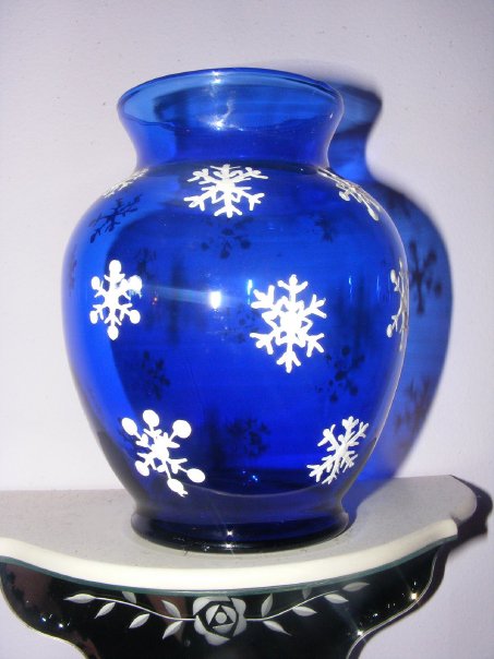 Kimberly's Crafts: Let It Snow Winter Themed Glassware