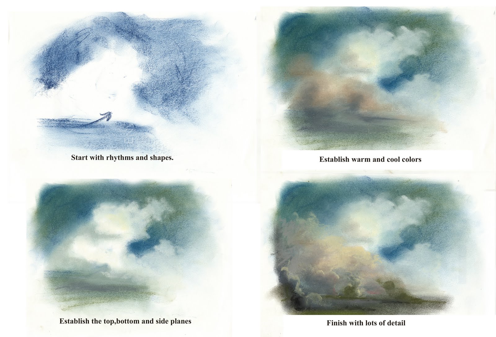 Sheldon's Portfolio Art School: Clouds Tutorial