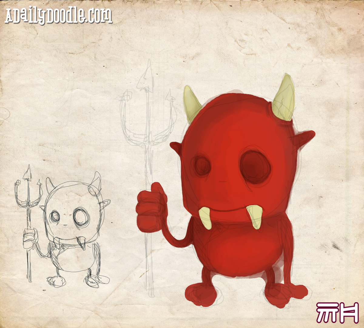 A Daily Doodle: Little Devil 1