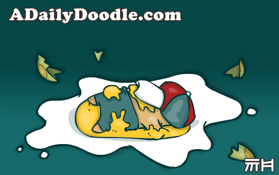 A Daily Doodle: Egg-Splat