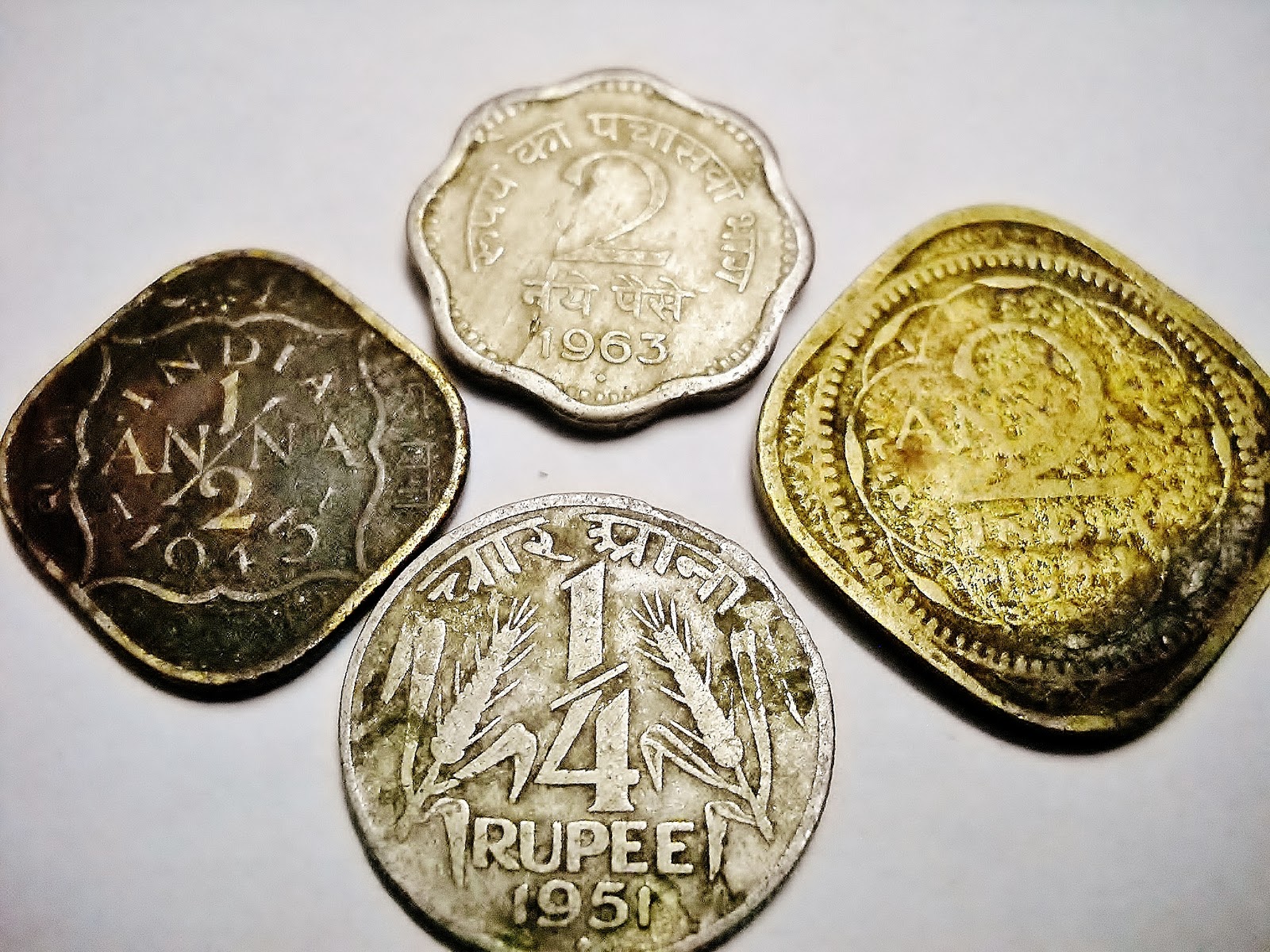 Antiques: 1/2 ANNA | 2 PAISE | 1/4 PAISE | 2 ANNA | RARE COINS | INDIA