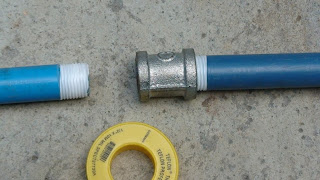 El Blog de Luna: Como hacer una rosca a un tubo para agua de ½ pulgada