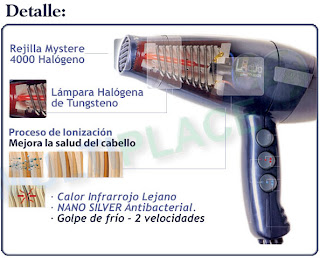 Secadores Ga.ma italy: SECADOR MYSTERE 4000 HALOGEN LASER ION CON NANO ...