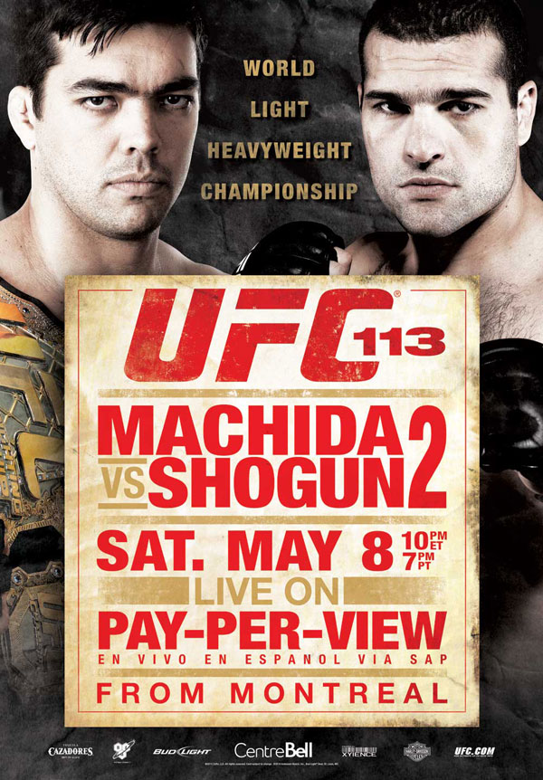 UFC Portugal: UFC 113: Machida vs. Shogun 2 - Cartaz
