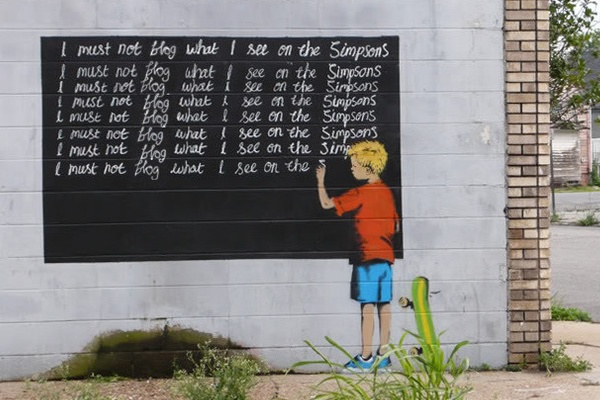 Webschnorcheln: Banksy Simpsons Intro