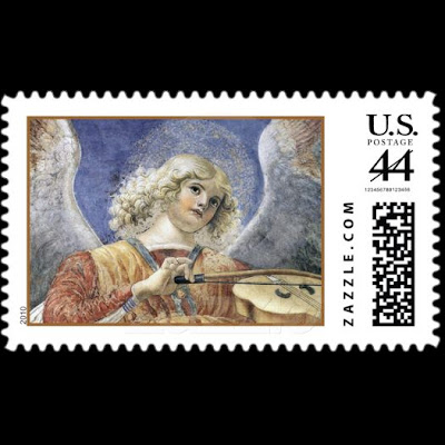 Imagina on Zazzle: Renaissance Angel Postage Stamp Melozzo Large