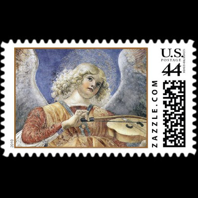 Imagina on Zazzle: Renaissance Angel Postage Stamp Melozzo Medium