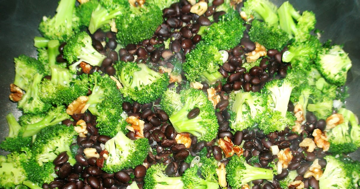 My Adventures Testing 1000 Vegan Recipes: Broccoli with Black Beans and ...