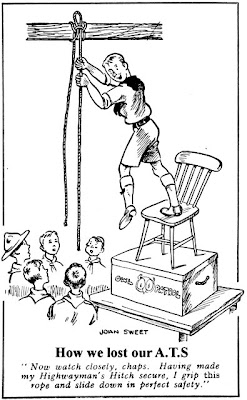 Ropes and Poles: Scouting Cartoon- the Highwayman's Hitch