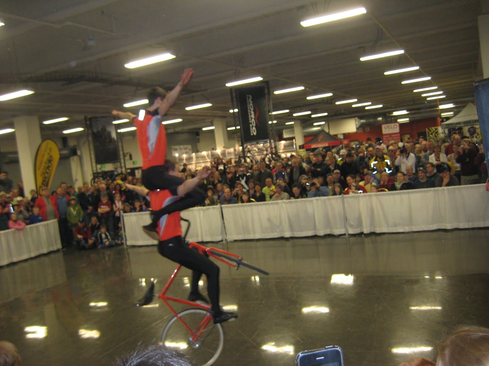 The Upward Descent: To the Bike Expo: German Acrobatic Cyclists ...